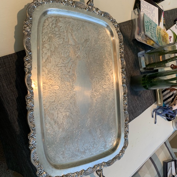 Oneida | Dining | Oneida Silver Plated Serving Tray Set | Poshmark